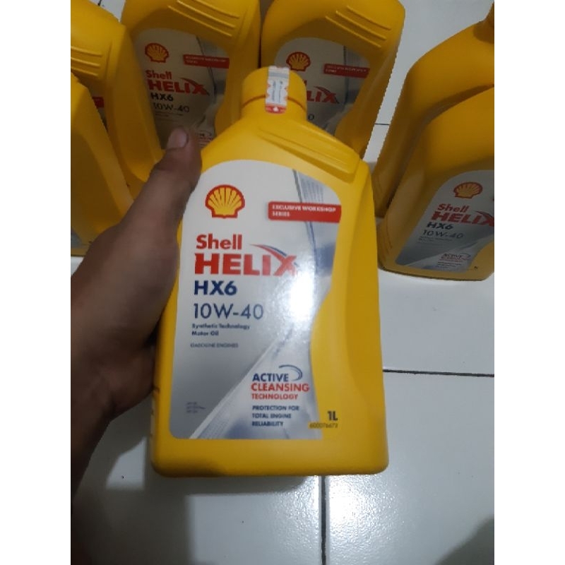 Jual Shell Helix HX6 10w_40 1L Original shell | Shopee Indonesia