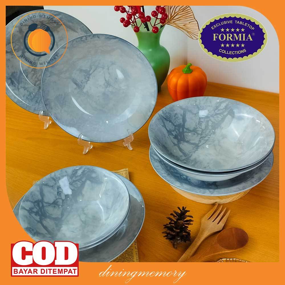 Jual Formia Ceramic Dinnerware Grey Marble Piring Mangkuk Keramik per Pcs | Shopee Indonesia