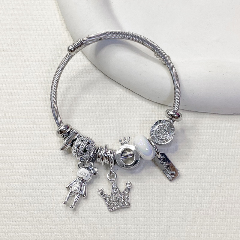 Jual Premium Gelang Pandora Charms Bracelet Serut Titanium Asli Wanita ...