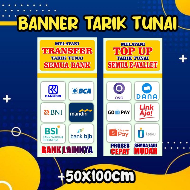 Jual BANNER KONTER TARIK TUNAI | Shopee Indonesia