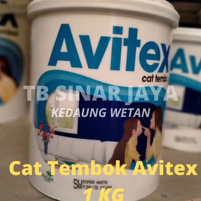 Jual Rekomendasi Tembok AVITEX 1KG CAT AVITEX KILOAN 1 KG PUTIH AVITEX ...