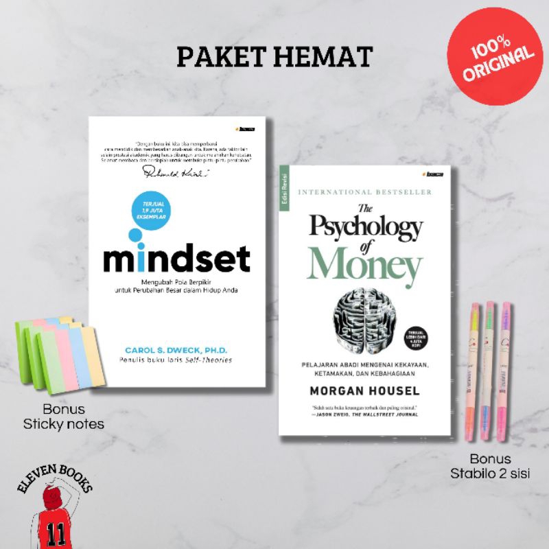Jual PAKET HEMAT BUKU ORIGINAL EDISI REVISI MINDSET & THE PSYCHOLOGY OF ...