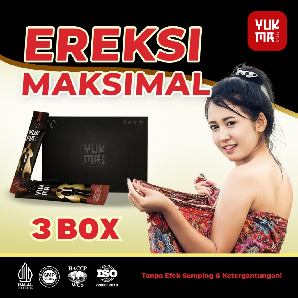 Jual Yukma Obat Kuat Pria Tahan Lama Suplemen Perkasa isi 3 Box (Isi 18 ...
