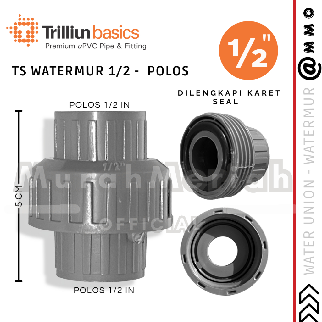 Jual WATERMUR TS 1/2 INCH TRILLIUN WATERMOOR SOCKET 0.5 DIM POLOS ...