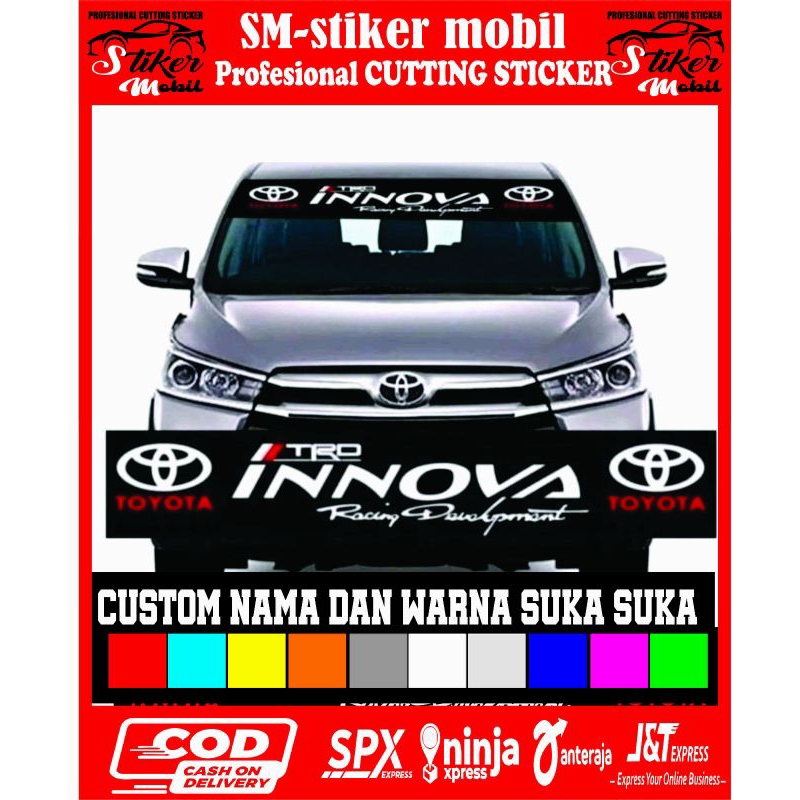 Jual stiker kaca depan stiker kaca mobil innova stiker variasi anti ...
