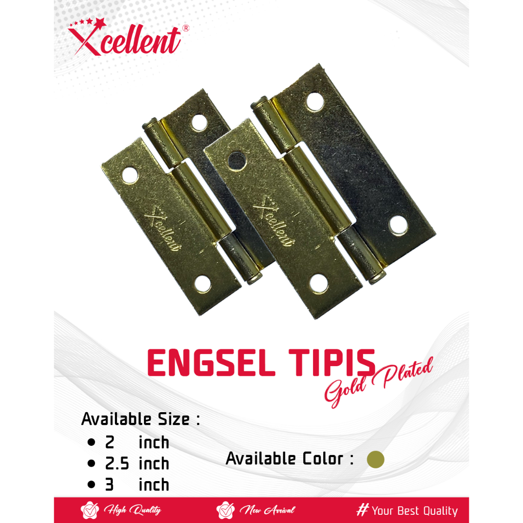 Jual XCELLENT - ENGSEL PLAT TIPIS / ENGSEL KANDANG / ENGSEL LEMARI ...