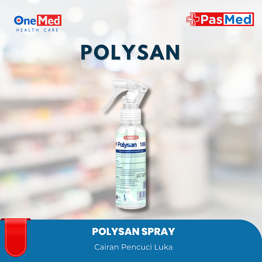 Jual Antiseptik Luka Polysan Spray 100 Ml Cairan Cuci Luka (PHMB) l PASMED | Shopee Indonesia