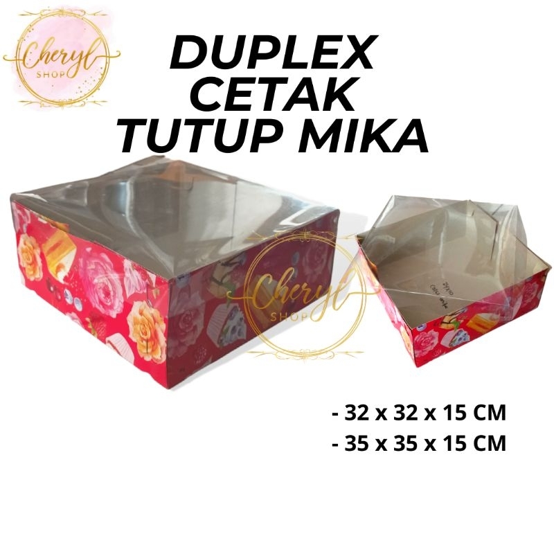 Jual (10 PCS) DOS / DUS DUPLEX CETAK TUTUP MIKA TINGGI 15 CM UK 32 CM ...