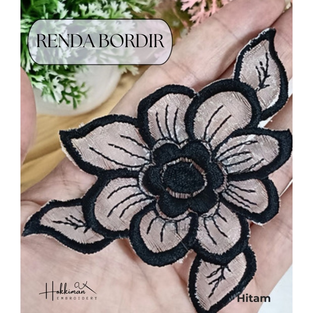 Jual Hokkiman Bordir Patch Renda Bordir Motif Bunga Kecil - Aksesoris ...