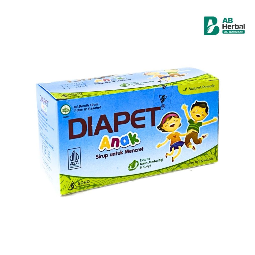 Jual DIAPET ANAK Sirup Herbal Untuk Mencret | Atasi Buang Air Besar ...