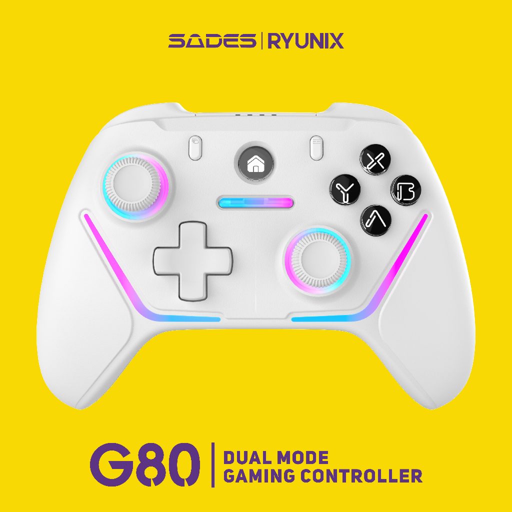 Jual Sades Ryunix G80 Gamepad Hall Effect Dual Mode Gaming Controller | Shopee Indonesia
