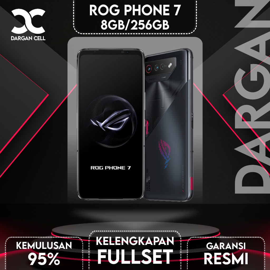 Jual ASUS ROG PHONE 7 8GB/256GB FULLSET MULUS SECOND GARANSI EX RESMI ...