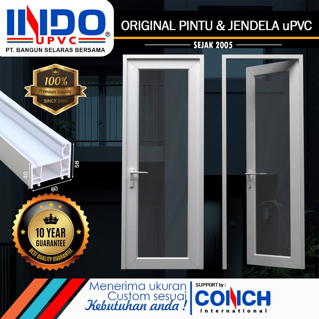 Jual Pintu Swing uPVC ex CONCH | Shopee Indonesia