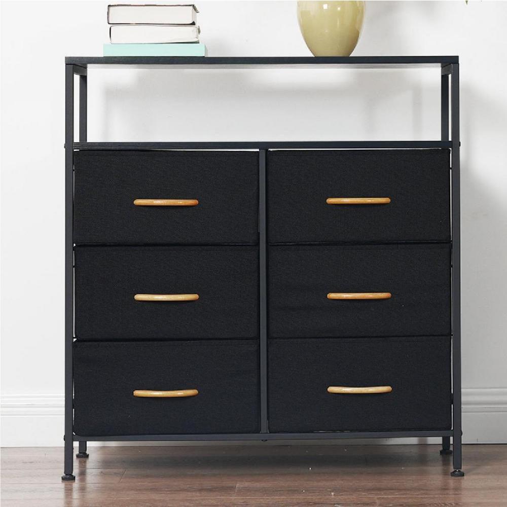 Jual Damaindah Lemari Pakaian / Kain Linen 6 Laci Lemari Sisi Ranjang ...