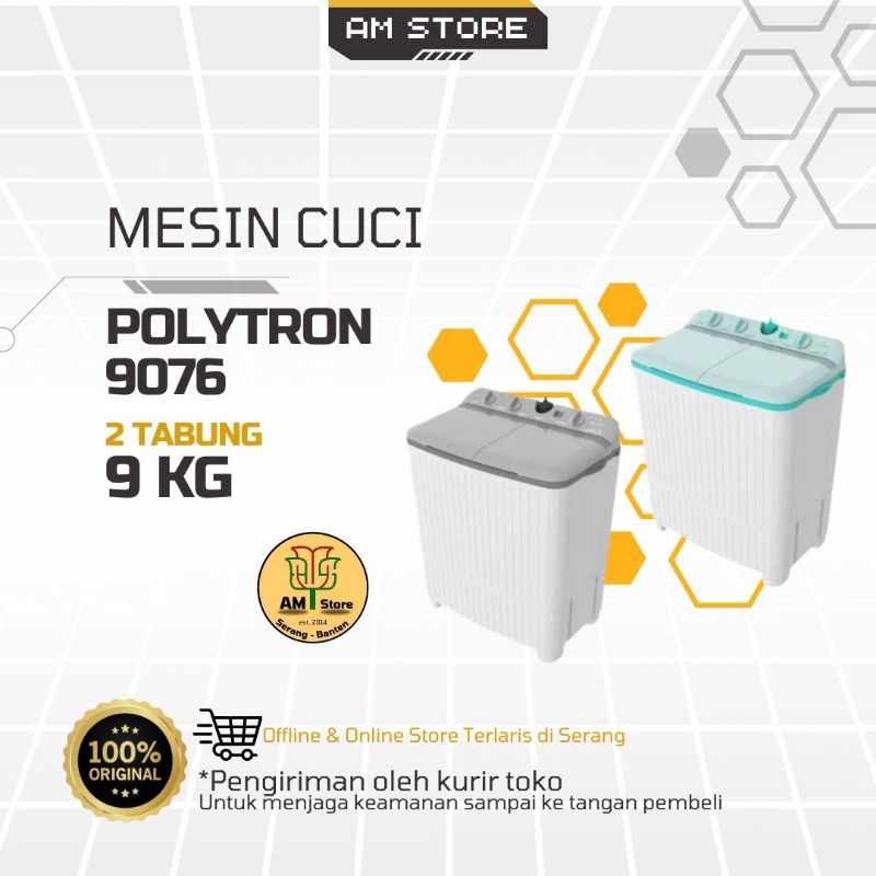 Jual Mesin Cuci Polytron 9076 9kg (2 Tabung) | Shopee Indonesia