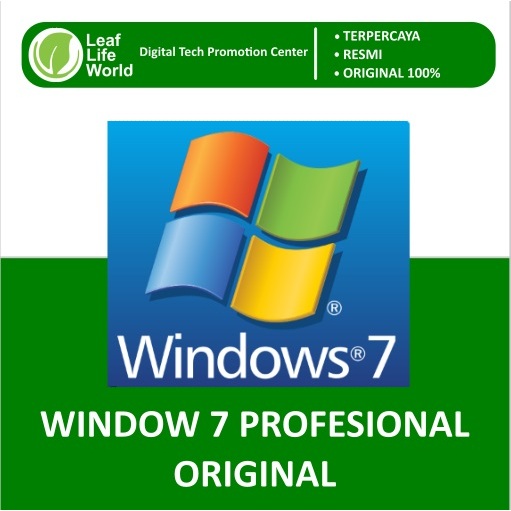 Jual Microsoft Windows 7 Professional FPP 32bit/64bit - Asli Resmi ...