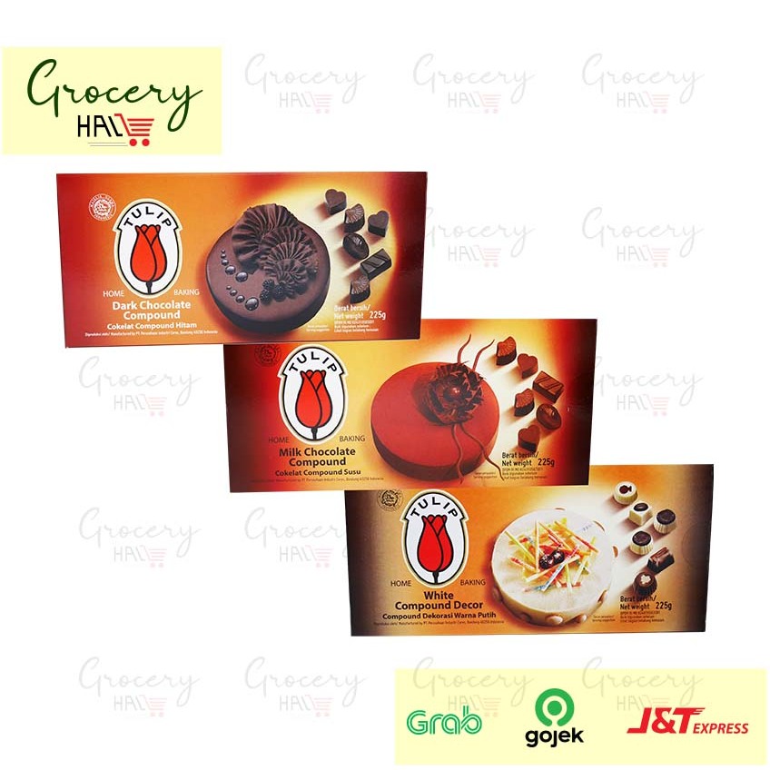 Jual TULIP CHOCOLATE COMPOUND 225 GRAM ( DARK CHOCO / MILK CHOCO ...