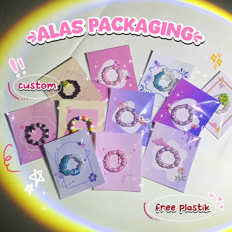 Jual Alas packaging ukuran 5x6 / alas cincin manik / alas aesthetic ...