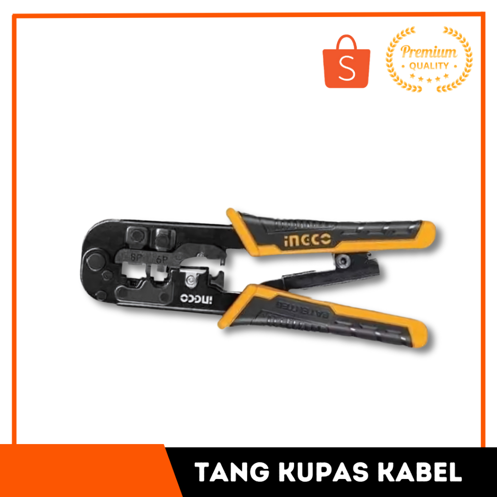 Jual Tang Kupas 8Inch INGCO HMPCN2468R Tank Crimping Modular Plug ...