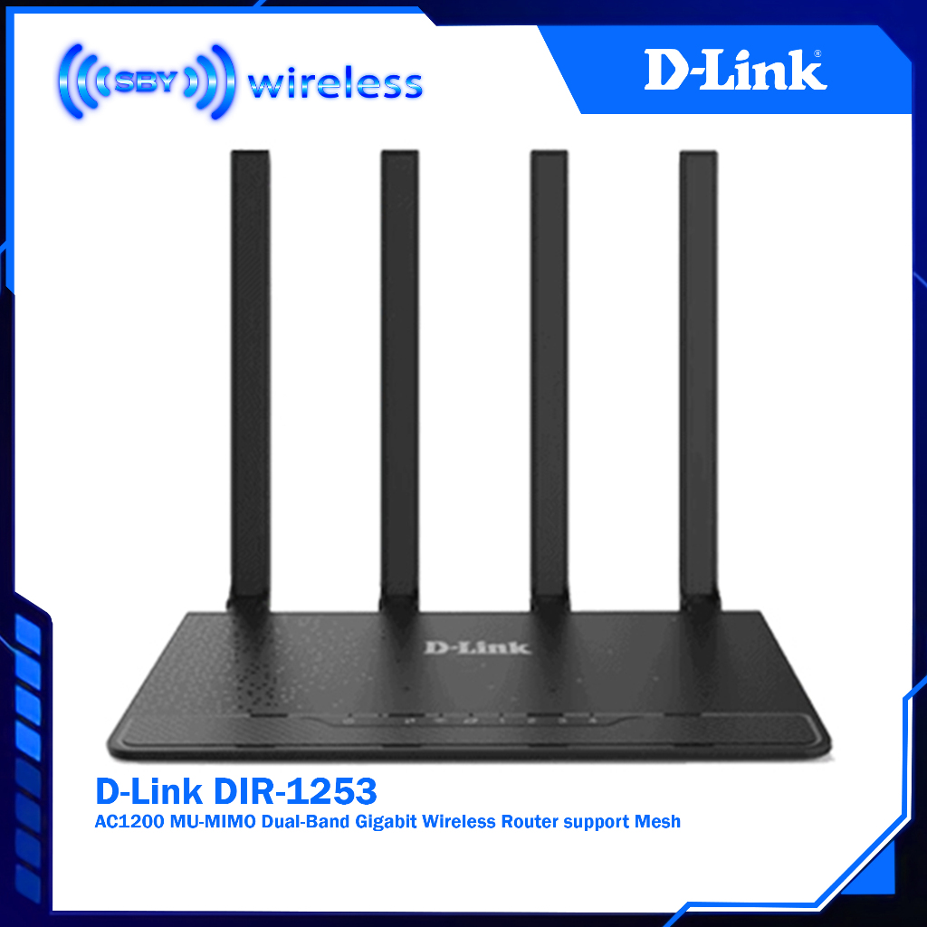Jual D-Link DIR-1253 AC1200 MU-MIMO DIR1253 Dual-Band Gigabit Wireless ...