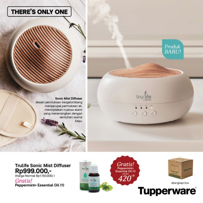 Jual Truelife sonic mist diffuser tupperware | Shopee Indonesia
