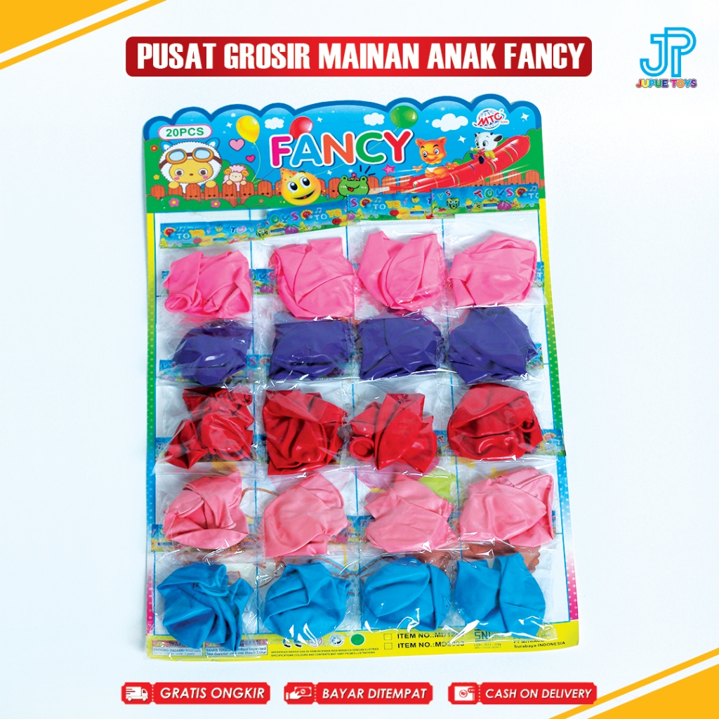 Jual MAINAN ANAK BALON BIASA UKURAN 6 IN CODE 3436 | BALON WARNA WARNI ...