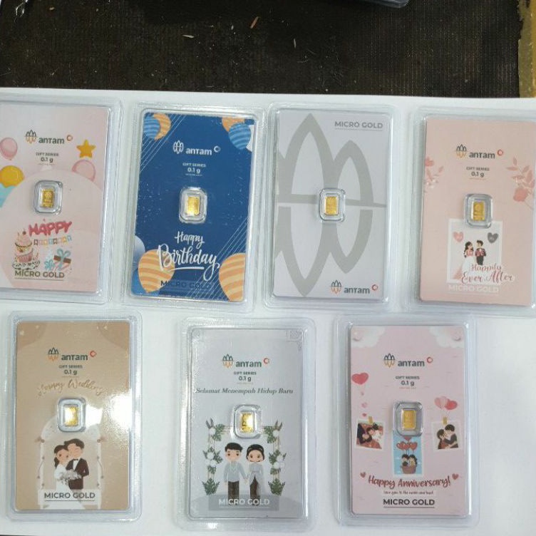 Jual GIFT SERIES ANTAM 1 GRAM ANTAM MICRO GOLD EMAS KITA LM HRTA ...