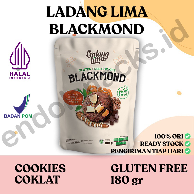 Jual LADANG LIMA BLACKMOND COOKIES GLUTEN FREE 180GR | Shopee Indonesia