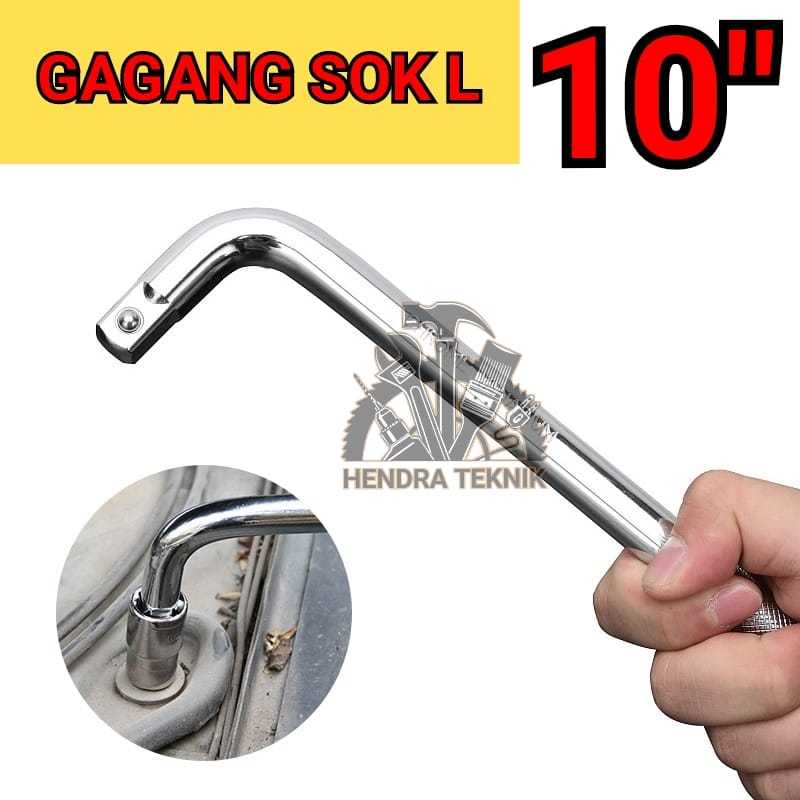 Jual STANG L 10 DIM MURAH 25CM CHROME VANADIUM GAGANG SOK L 1/2" X 10 ...