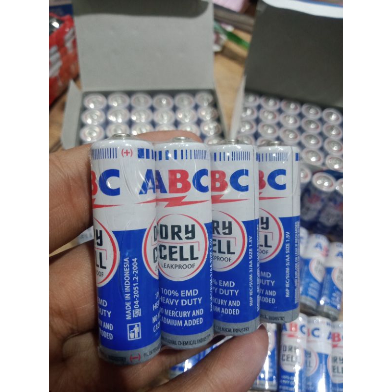 Jual Baterai ABC AA (A2) hrga/set 4pcs | Shopee Indonesia