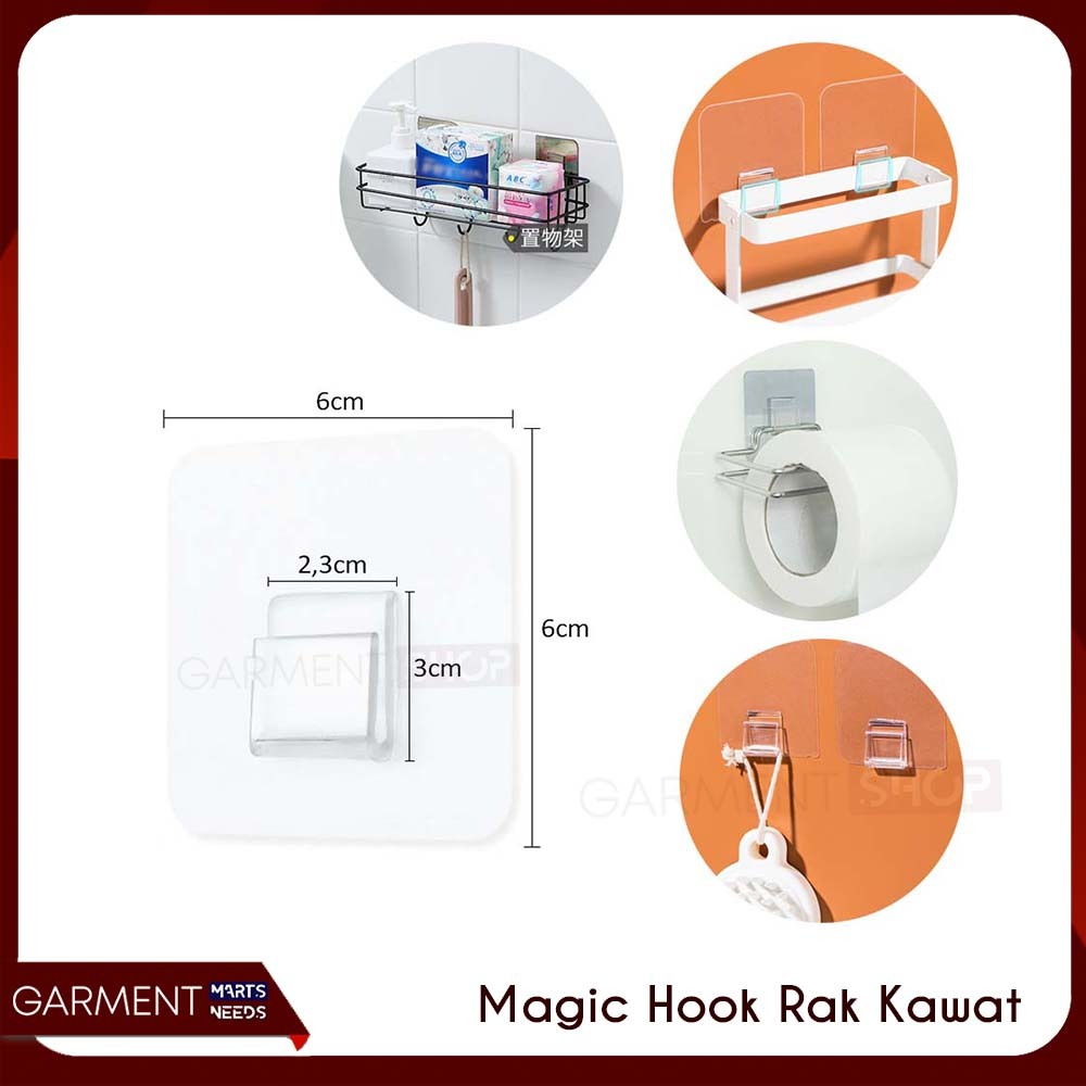 Jual Gantungan Cantolan Tempel Dinding Lem Super Kuat Magic Hook ...