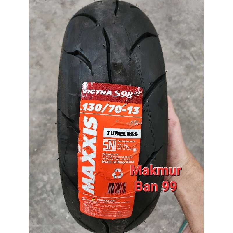 Jual Ban Motor Maxxis 130/70-13 NEW VICTRA ( S98CT ) ( TUBELESS ...