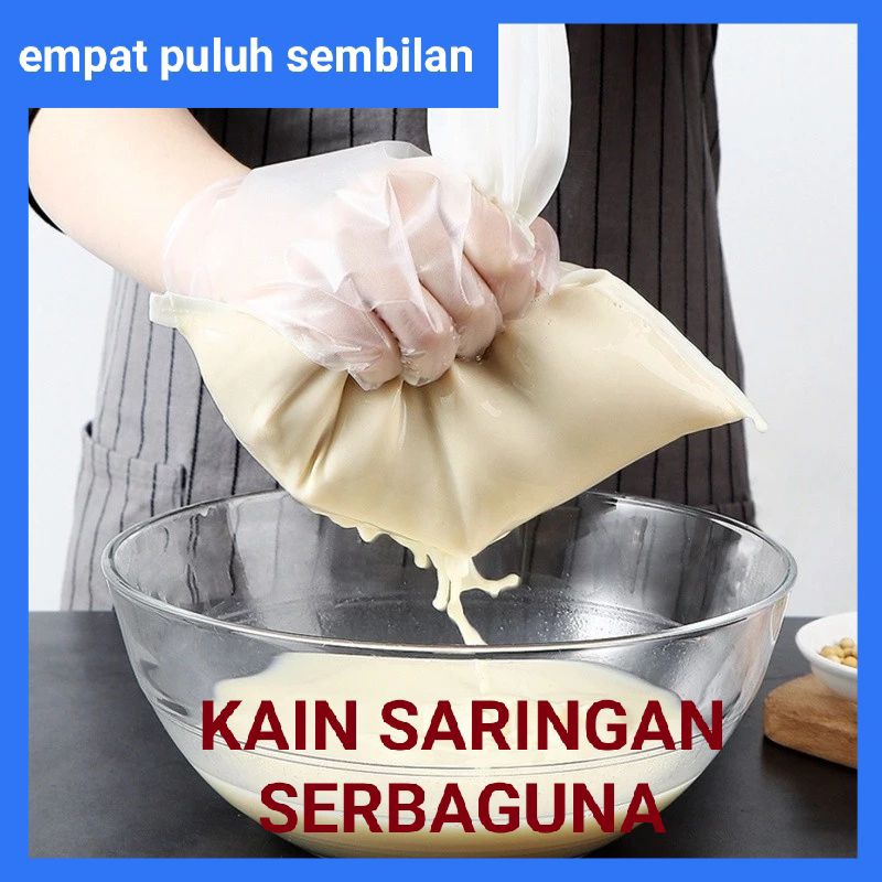 Jual saringan kain serbaguna / kantong nylon / kain peras kedelai ...