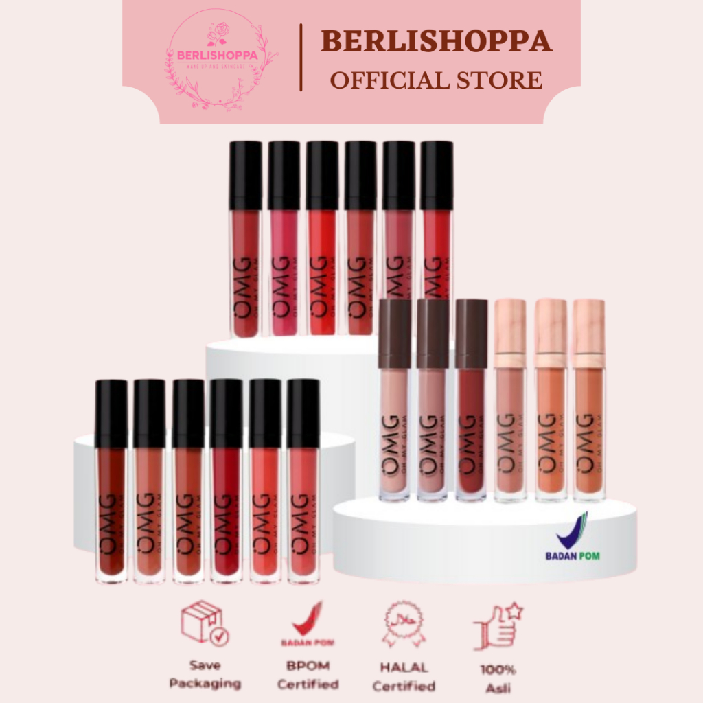 Jual OMG OH MY GLAM Matte Kiss Lip Cream 3,5gr / Ombre OMG / Coffee Edition Lip Cream Matte OMG ...