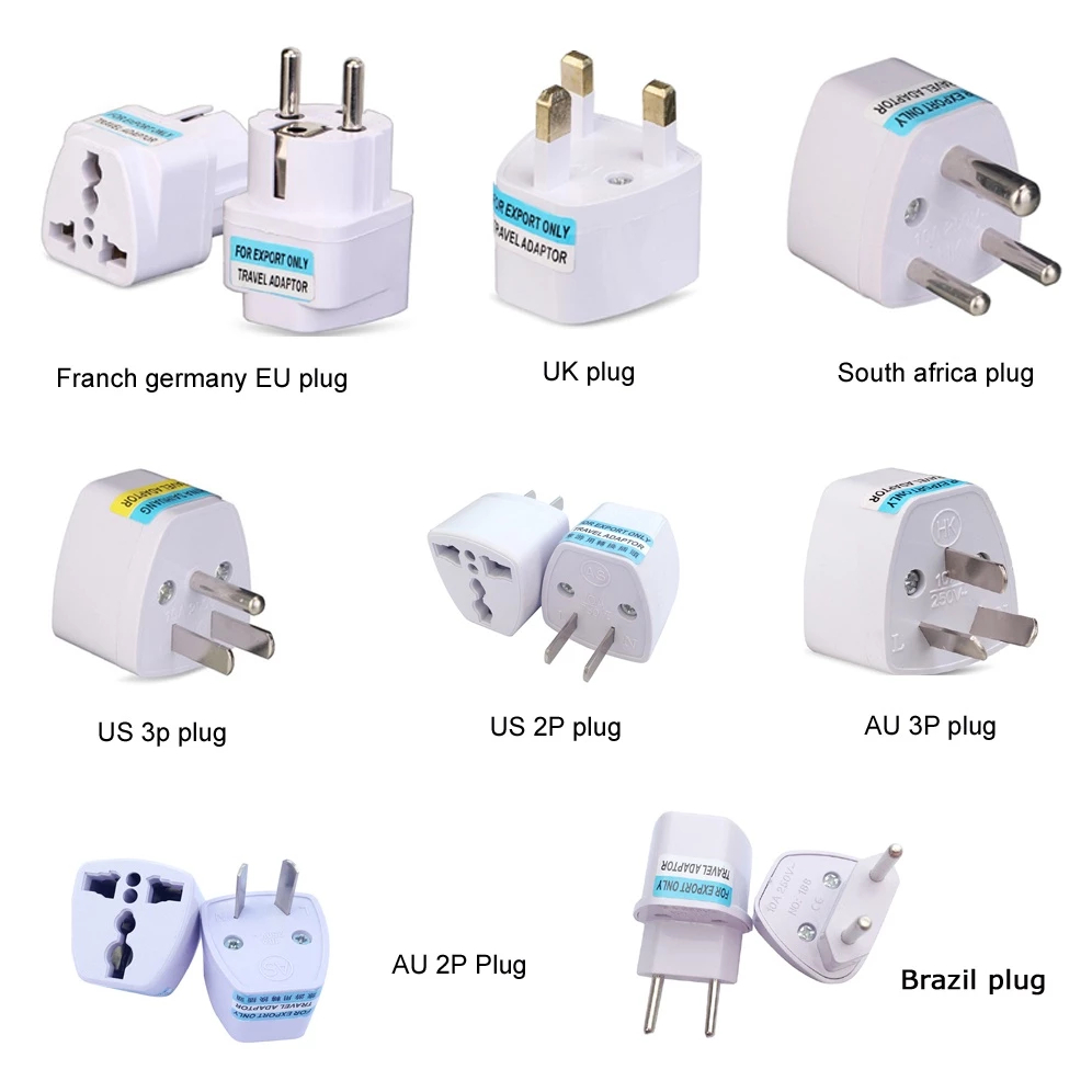 Jual Universal UK US AU Ke EU AC Soket Daya Plug Travel Charger Listrik ...