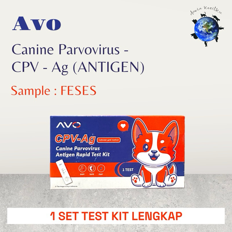 Jual AVO Tes Kit Parvo (CPV-ag) - Alat Uji Deteksi Parvovirus Anjing (1 ...
