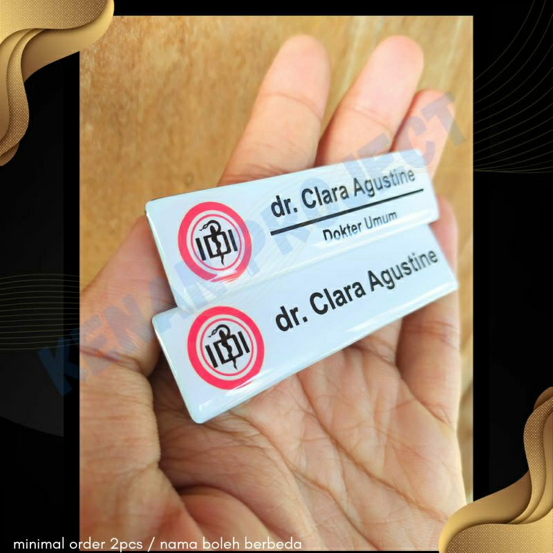 Jual Name Tag / Nama dada dokter Resin | Shopee Indonesia