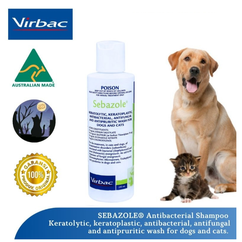 Jual Virbac SEBAZOLE Shampo Anti-Jamur Anti-Bakteri Anti-Kutu Anjing ...