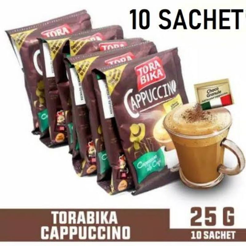 Jual Torabika Cappuccino Sachet 25 Gram x 10 pcs (1 renceng) | Shopee ...