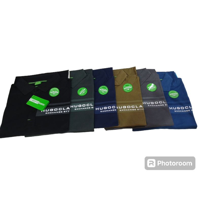 Jual kaos kerah hugo / kerah hugo class | Shopee Indonesia