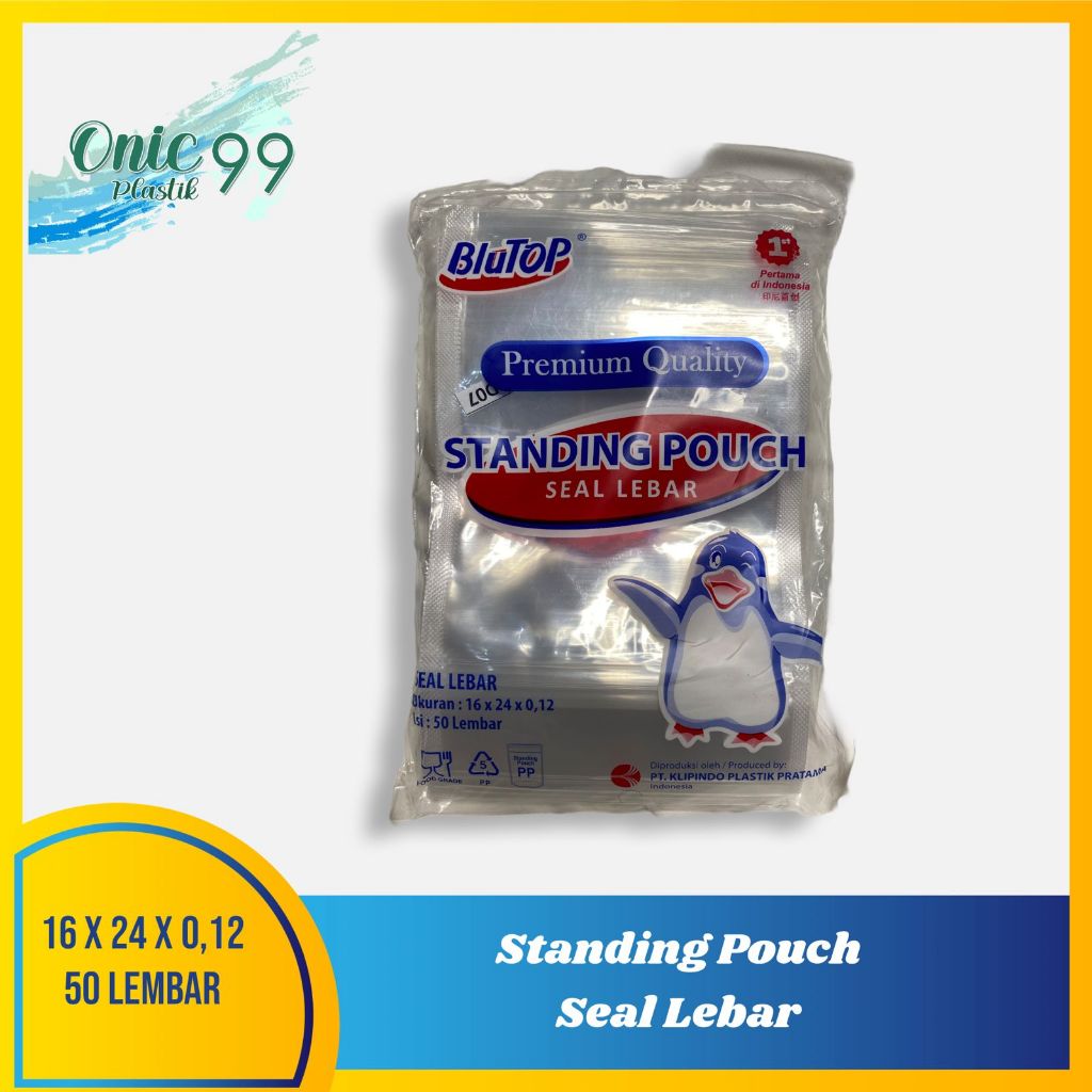 Jual PLASTIK STANDING POUCH 16X24 SEAL LEMBAR ISI 50 LEMBAR | Shopee ...
