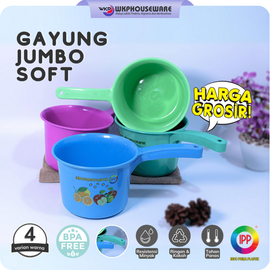 Jual Gayung Air Plastik Jumbo Warna Soft | Shopee Indonesia