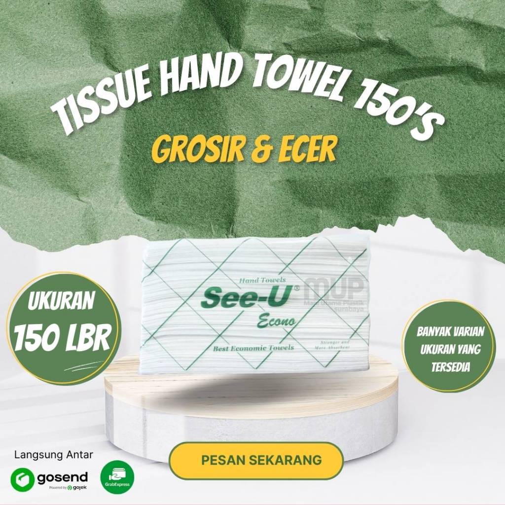 Jual Tissue SEE-U Hand Towel 150'S//TOKO MAJU UTAMA PLASTIK | Shopee ...