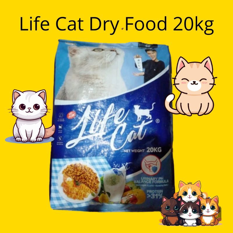 Jual Life Cat Dry Food 20kg / Makanan Kucing Life Cat (KHUSUS INSTANT ...