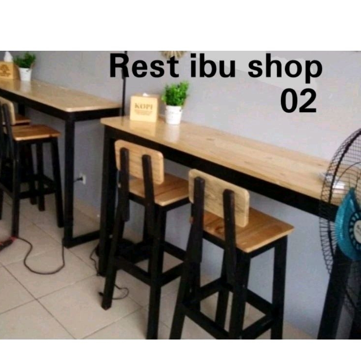 Jual JTR set meja cafe meja ding ding full kayu jati belanda | Shopee Indonesia