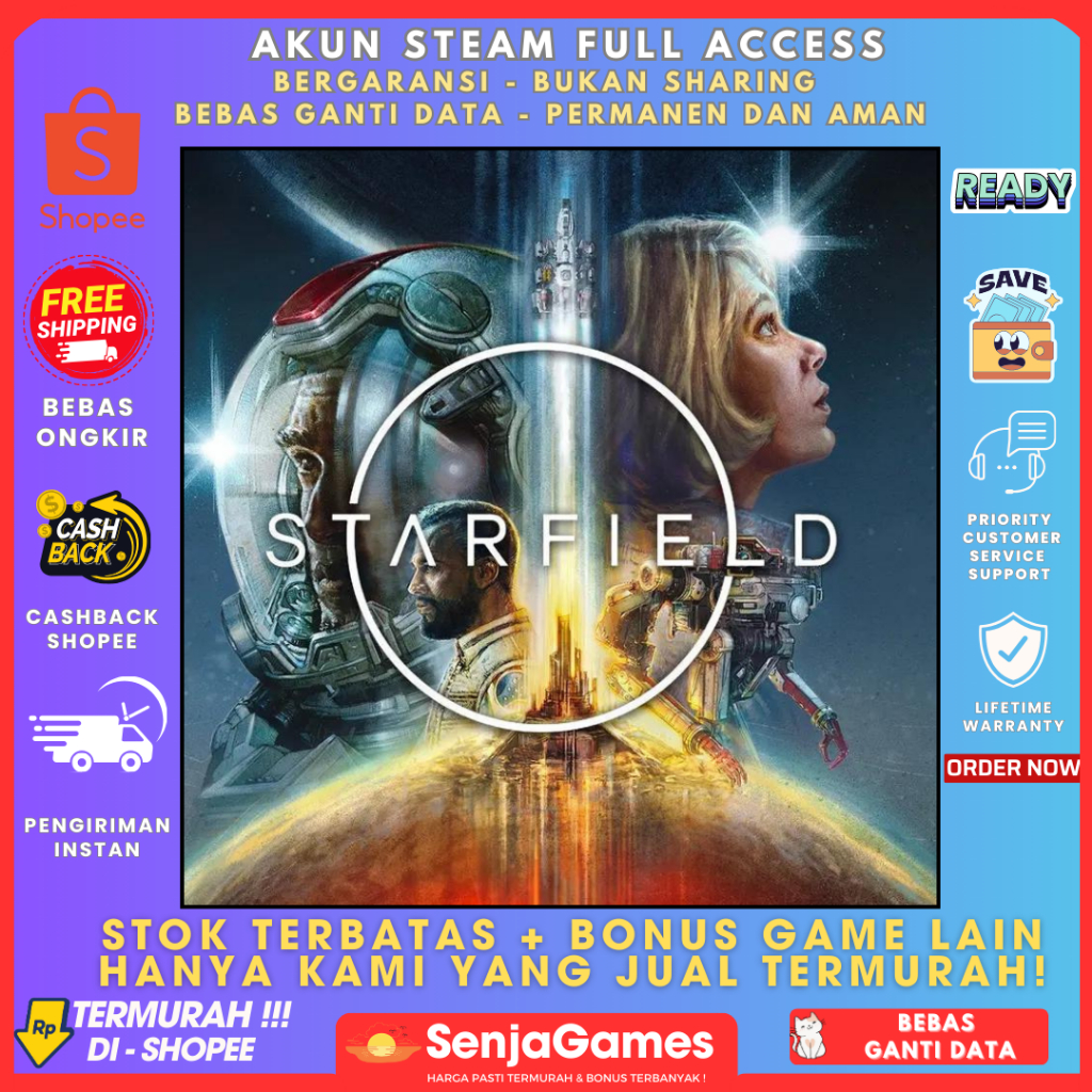 Jual AKUN STEAM ISI GAME STARFIELD + BONUS GAME LAINNYA ORIGINAL ...