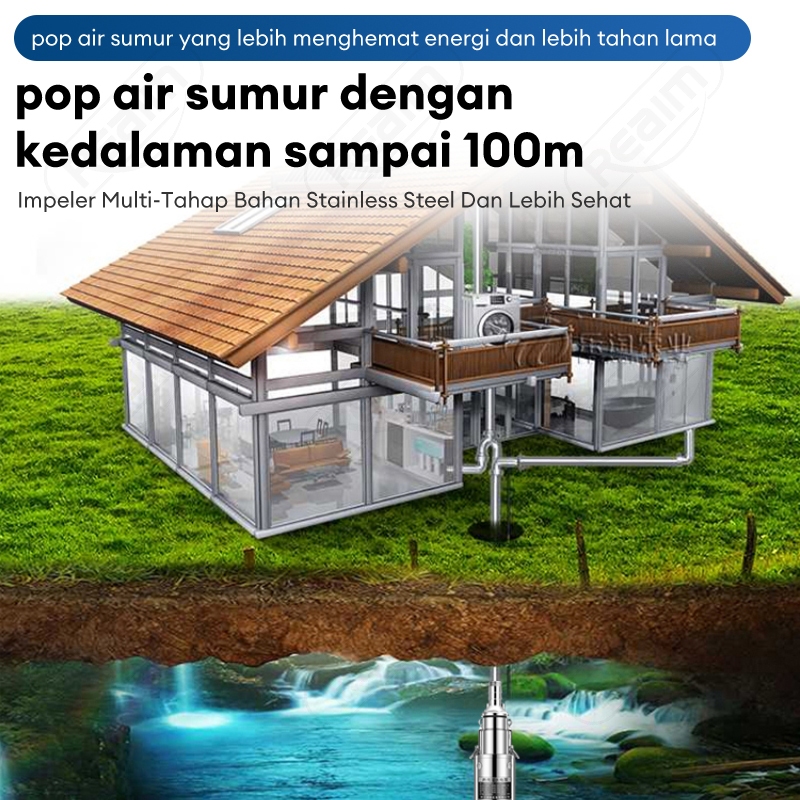 Jual Reaim Pompa Satelit 0.75HP - 550 Watt Pompa Air Sumur Dalam ...
