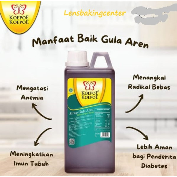 Jual Gula AREN Koepoe Koepoe Kupu Kupu Sirup Cair BROWN Sugar Syrup 1kg ...
