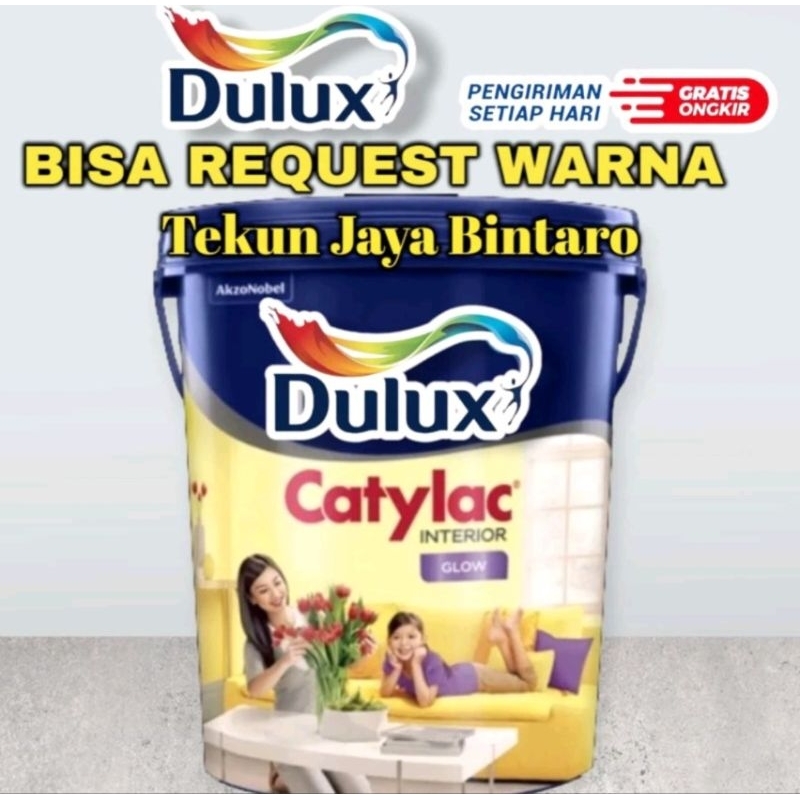 Jual CAT DULUX CATYLAC GLOW UKURAN 4,5 KG BERBAGAI WARNA TINTING BISA ...