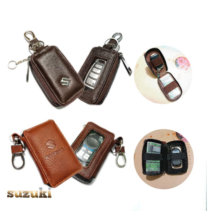 Jual dompet kunci remote keyless dan STNK mobil SUZUKI kulit asli dobel ...
